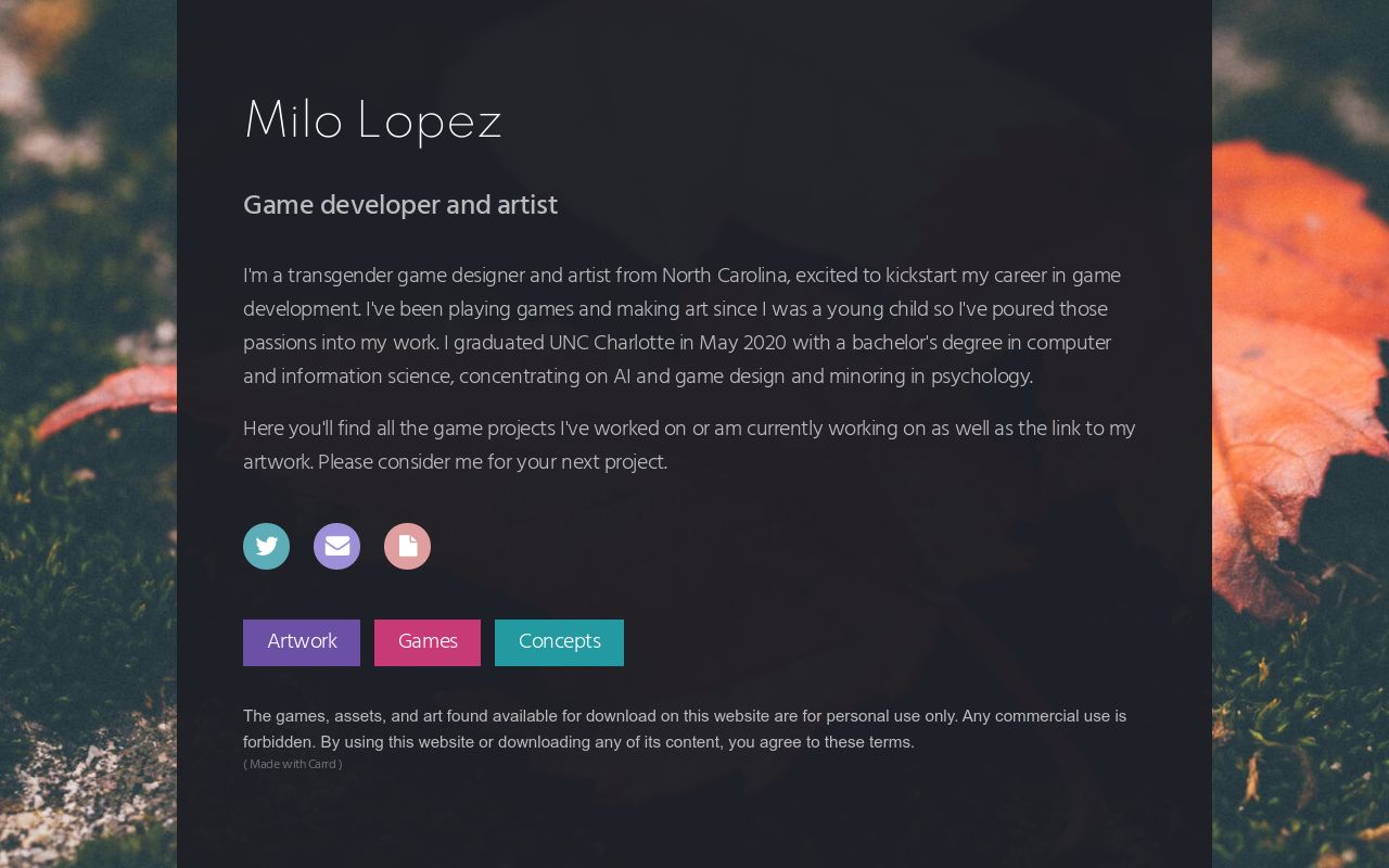 Milo Lopez Portfolio
